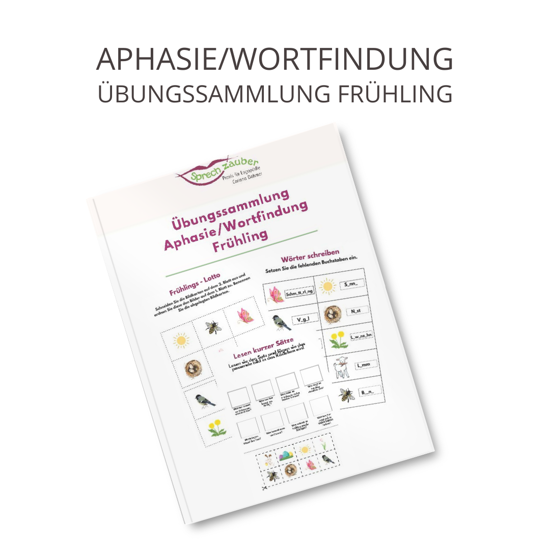 Logopdie Aphasie Bungsbltter Kostenlos
